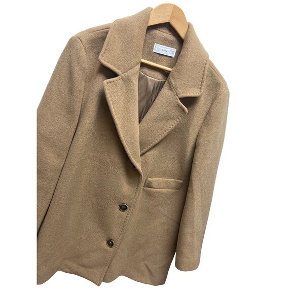Mango | Jackets & Coats | Mng Mango Mwool By Manteco Tan Recycled ...